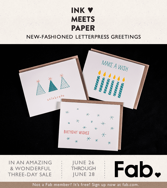 Fab Sale - Three Days Only!